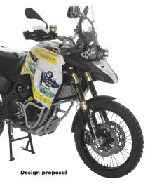Large front tank BMW F800GS Adventure, black